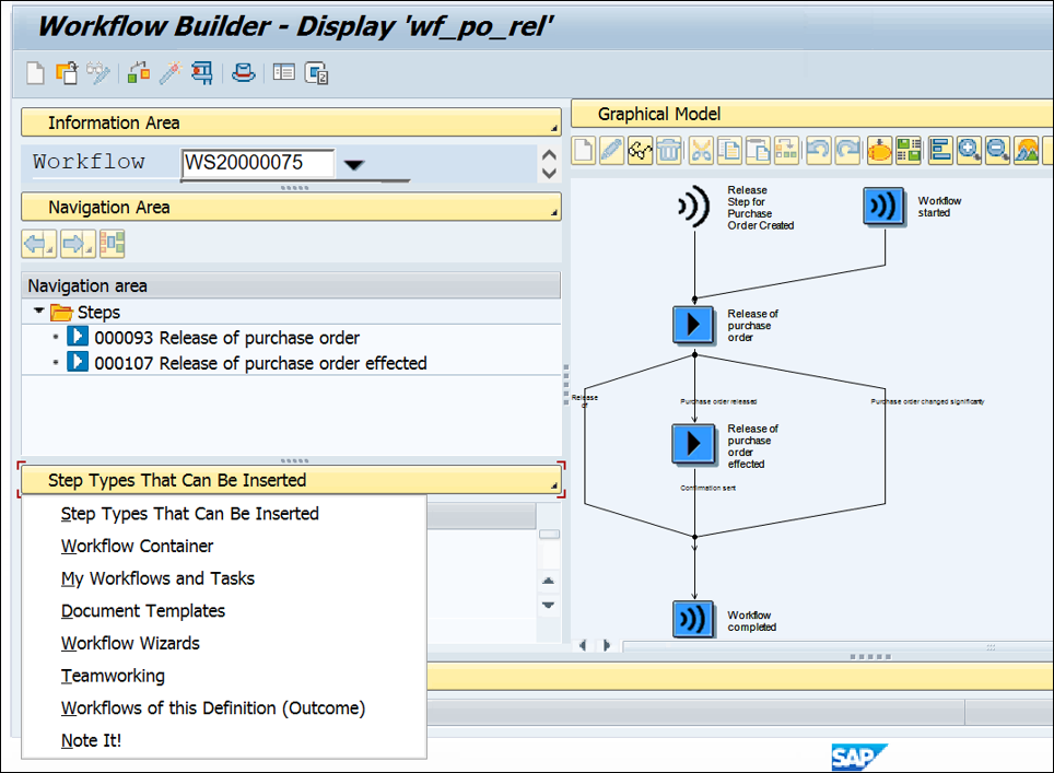 Using the Workflow Builder to Build an SAP Workflow