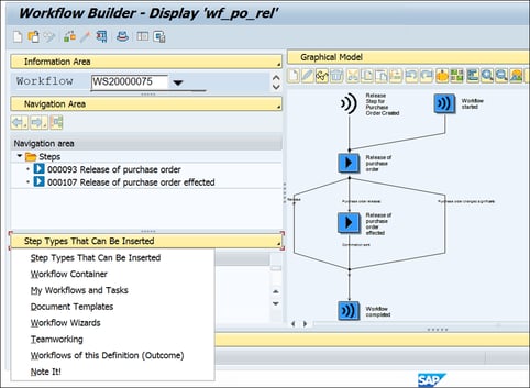 Using the Workflow Builder to Build an SAP Workflow