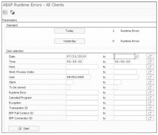 Unhandled Exceptions and Short Dumps in ABAP