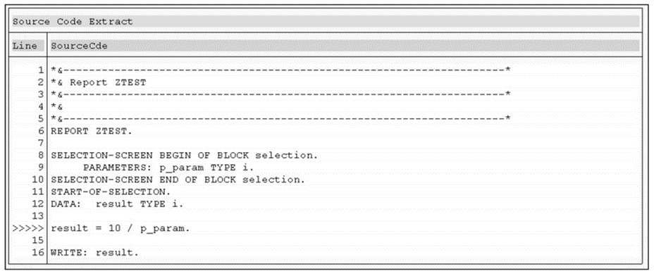 Excepciones no controladas y volcados cortos en ABAP - S4PCADEMY