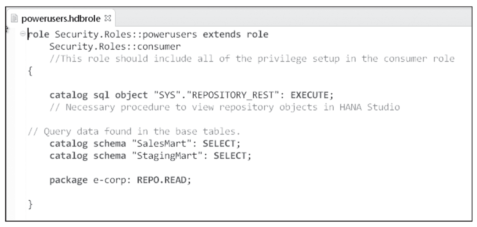 Case Study: Creating Repository Roles in SAP HANA