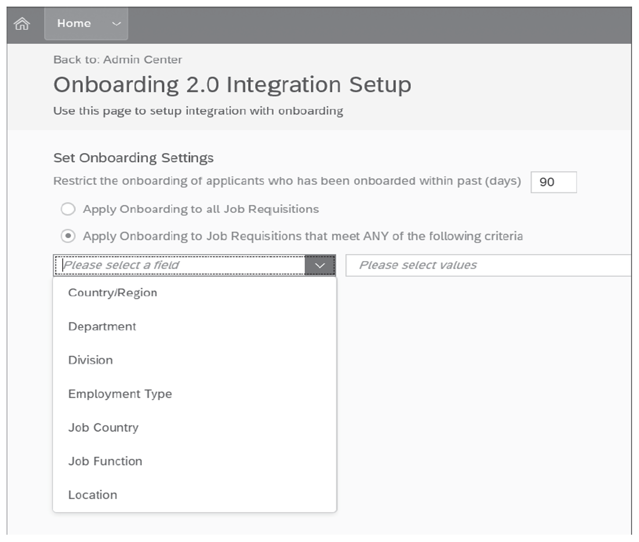 Integrating SAP SuccessFactors Onboarding 2.0 with Recruiting Management