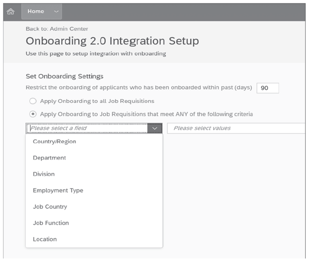 Integrating SAP SuccessFactors Onboarding 2.0 with Recruiting Management