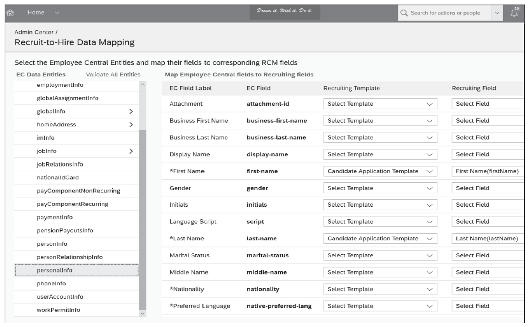 Integrating SAP SuccessFactors Onboarding 2.0 with Recruiting Management