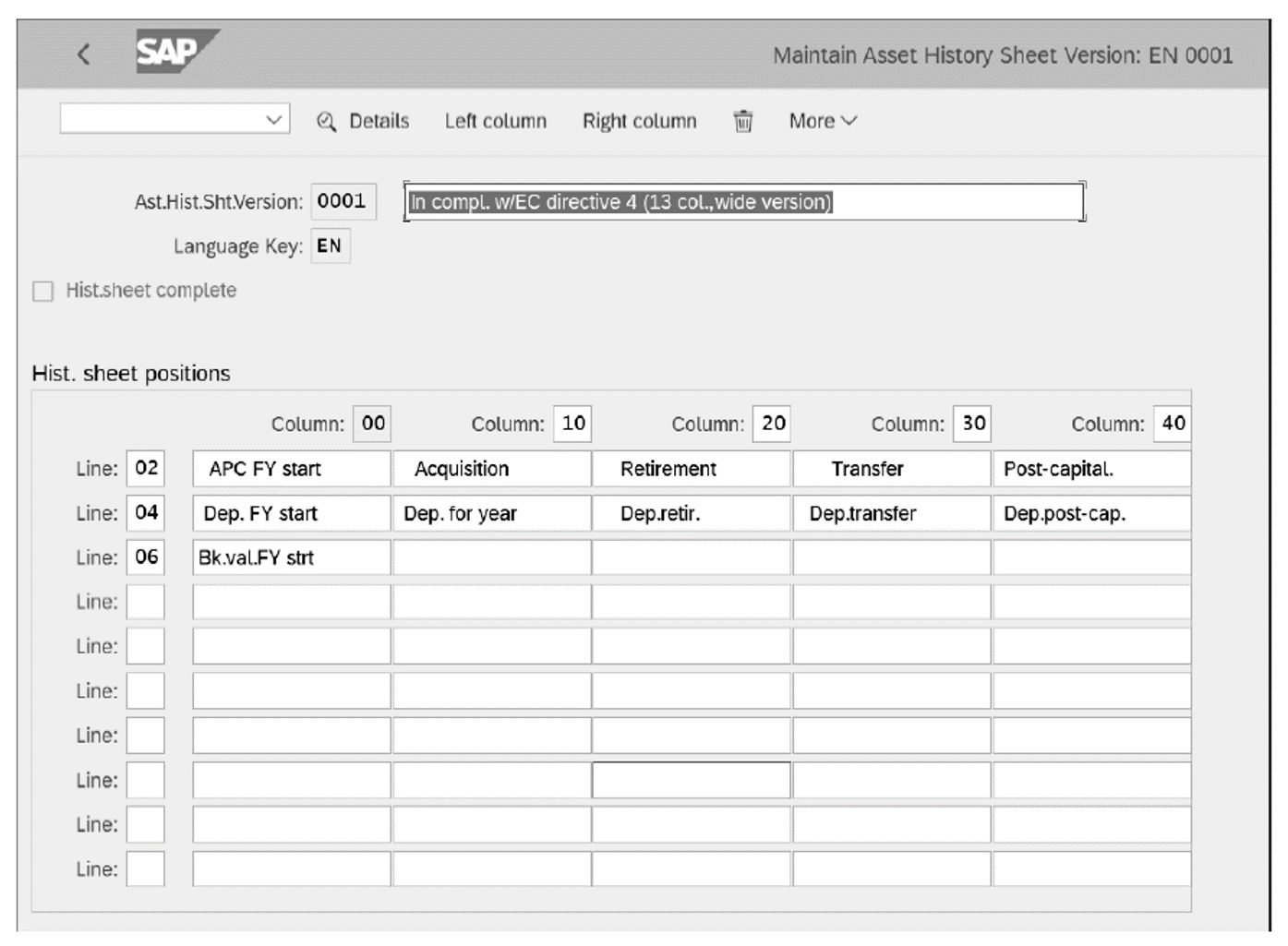 How to Configure the Asset History Sheet in SAP S/4HANA