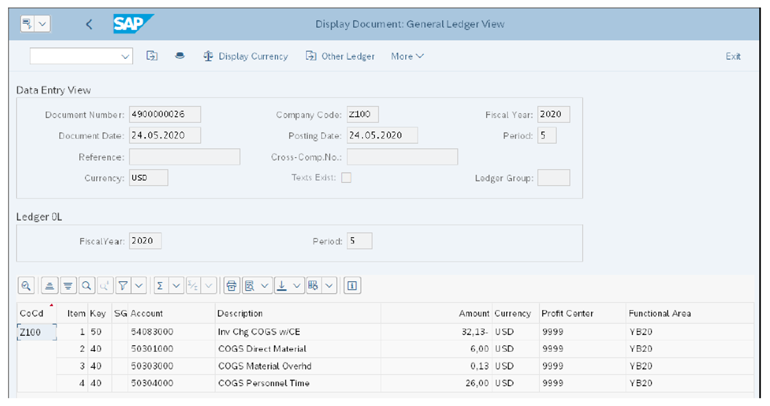 How to Split Cost of Goods Sold (COGS) with SAP S/4HANA Finance