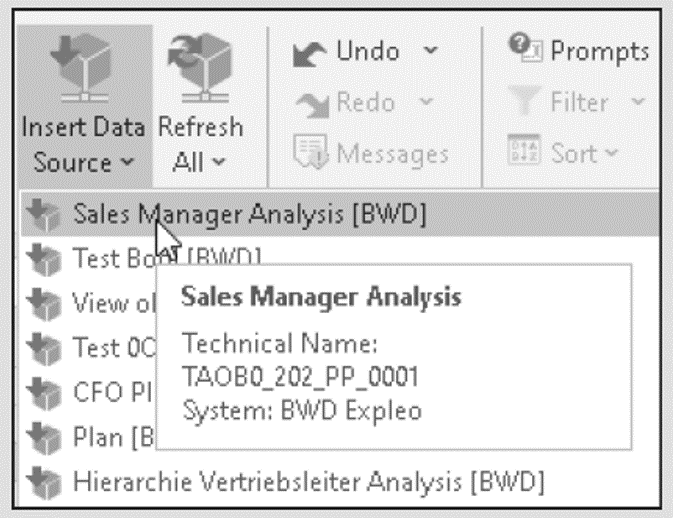 How to Insert Data Sources into a Workbook in SAP Analysis for ...