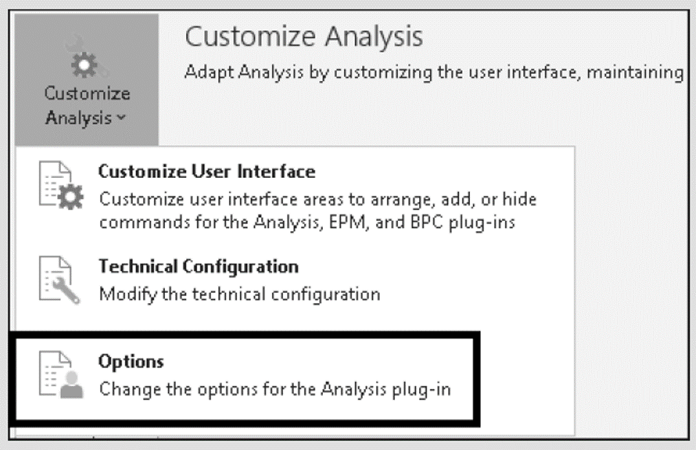 Insert Data Sources in SAP Analysis for Microsoft Office