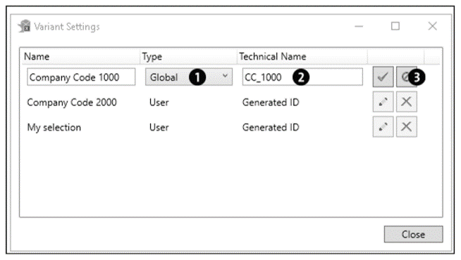 Prompting with Variants in SAP Analysis for Microsoft Office