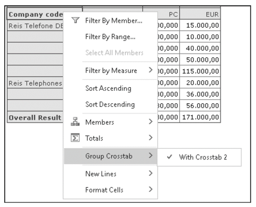 Grouping and Ungrouping Reports with SAP Analysis for Microsoft Office