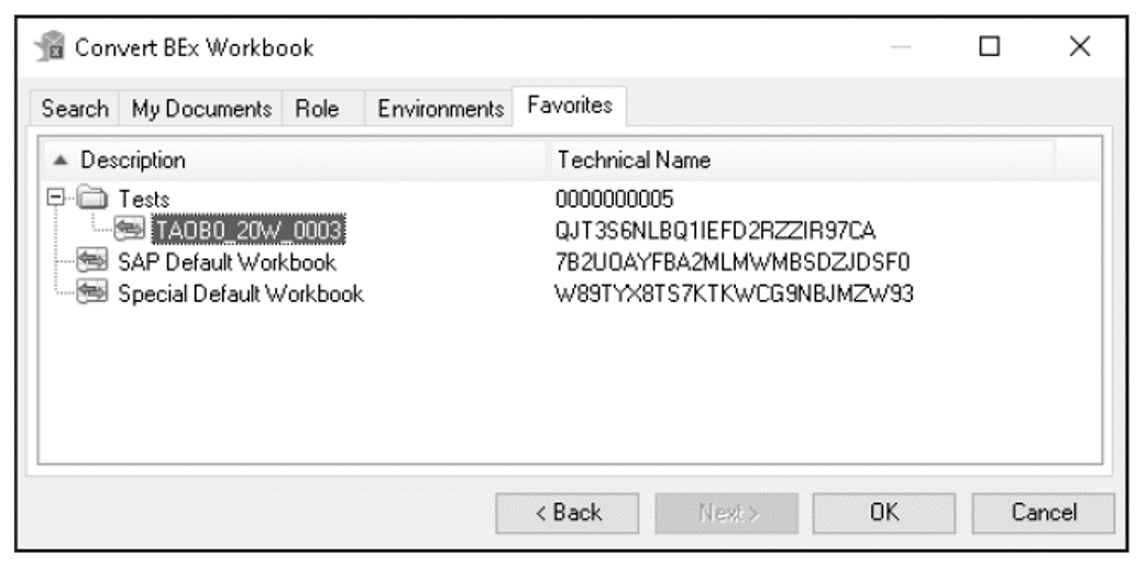 How to Convert an Excel Workbook Created with the SAP BEx Analyzer