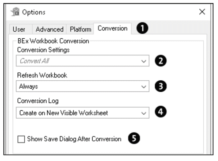 How to Convert an Excel Workbook Created with the SAP BEx Analyzer