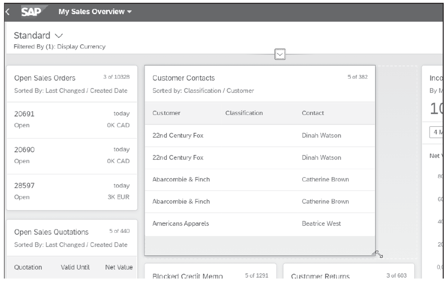 SAP Fiori Overview Pages: Features and Personalization