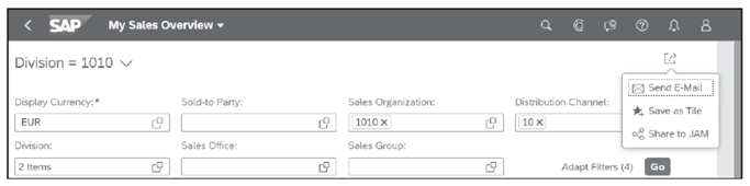 SAP Fiori Overview Pages: Features and Personalization