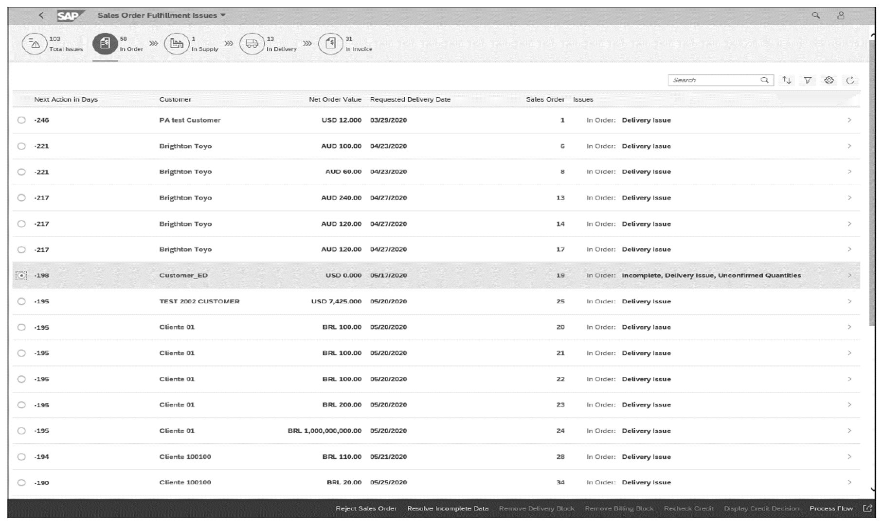 SAP Fiori Apps for SAP S/4HANA SD
