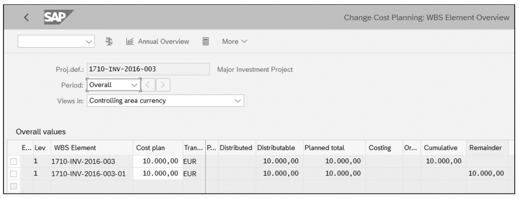 Planning and Budgeting for Investment Controlling with SAP S/4HANA