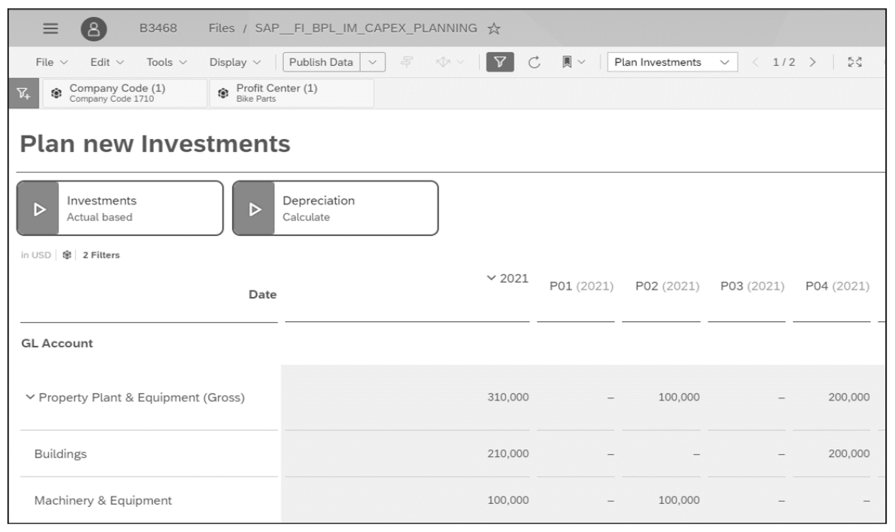 Planning and Budgeting for Investment Controlling with SAP S/4HANA