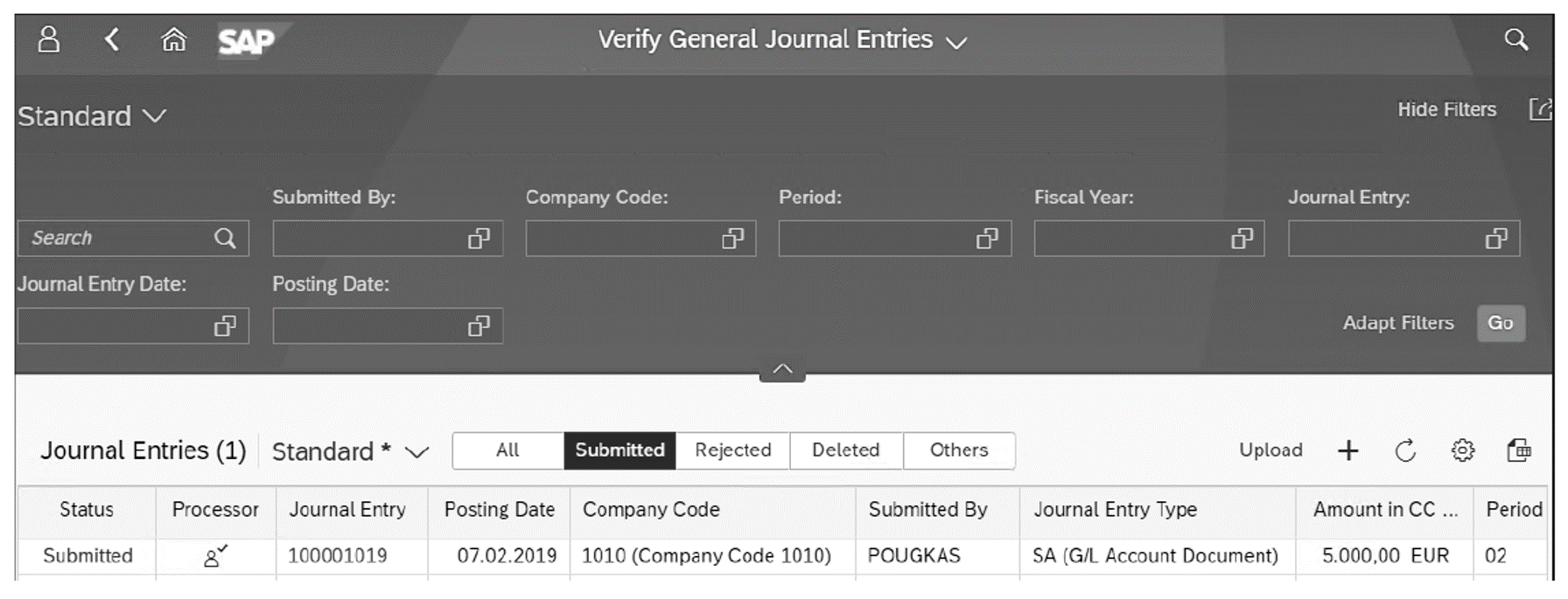 How to Verify a Journal Entry in SAP S/4HANA