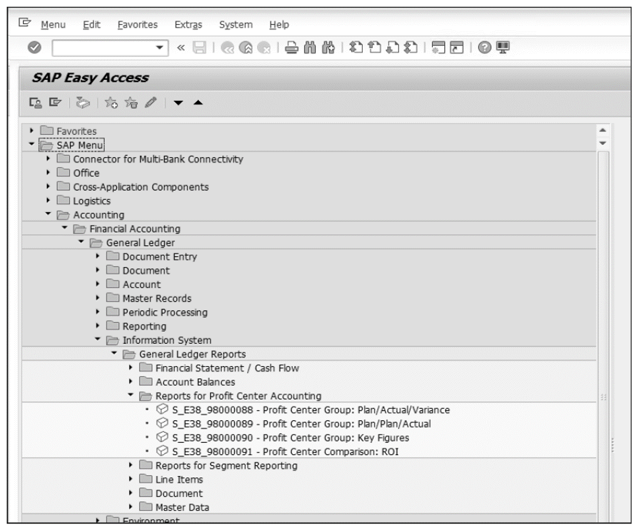 Standard Reports for Profit Center Accounting in SAP S/4HANA