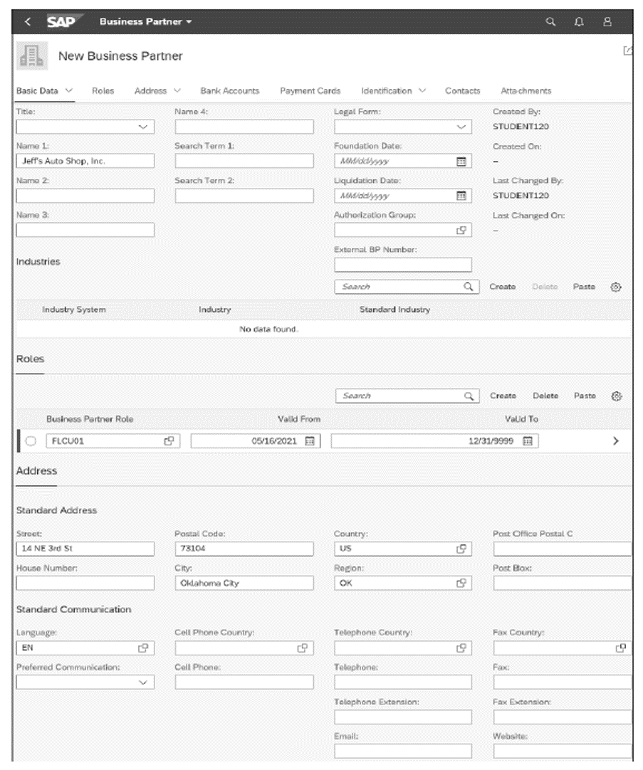 How to Create a New Business Partner in SAP S/4HANA Sales