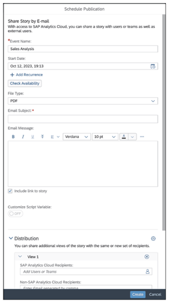 How to Share and Publish an SAP Analytics Cloud Story