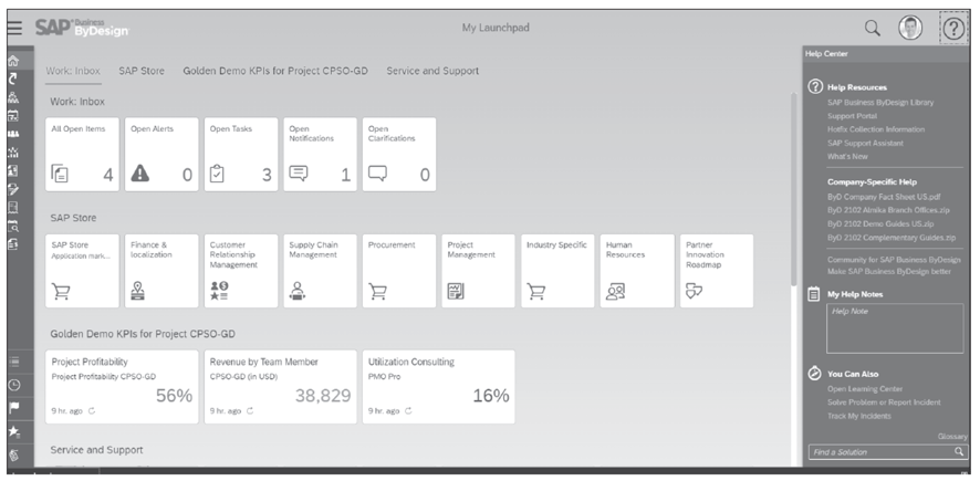 Getting Started in SAP Business ByDesign