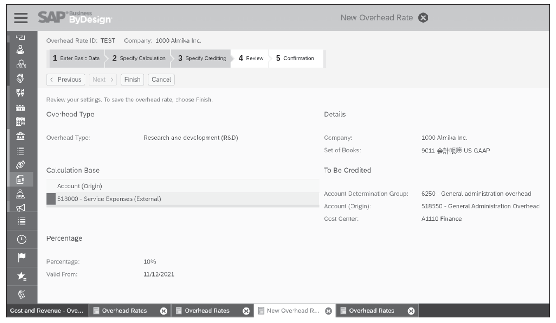 Using SAP Business ByDesign for Cost and Revenue