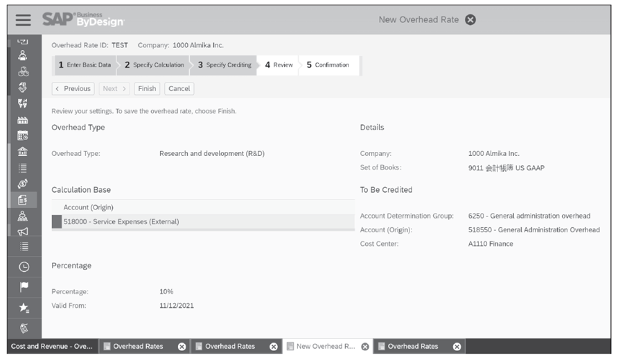 Using SAP Business ByDesign for Cost and Revenue