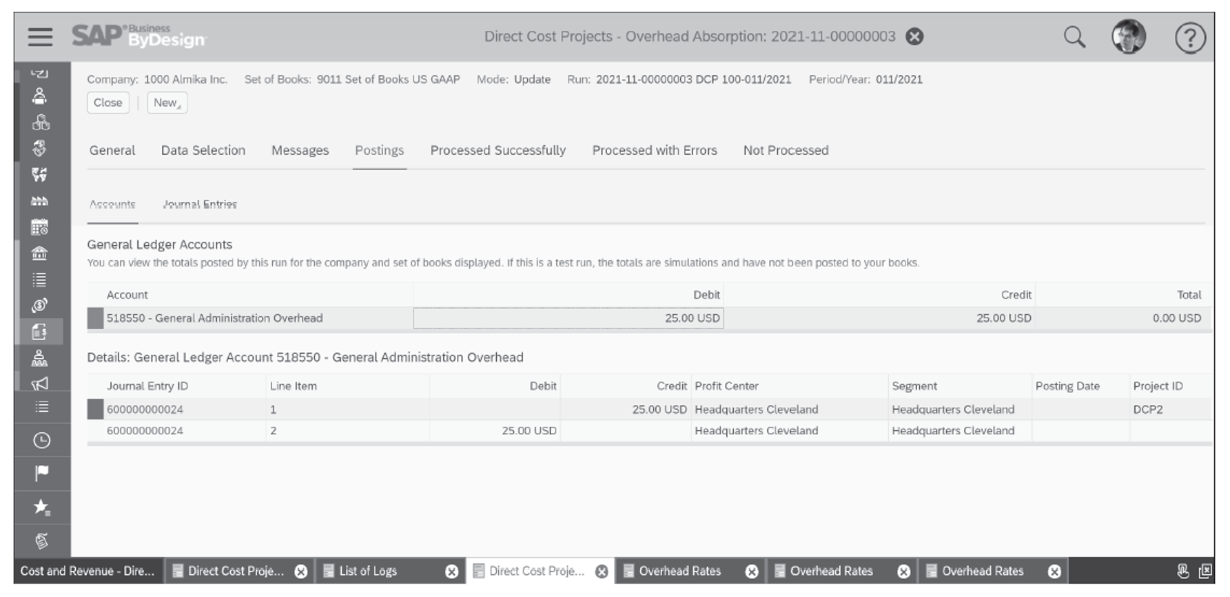 Using SAP Business ByDesign for Cost and Revenue