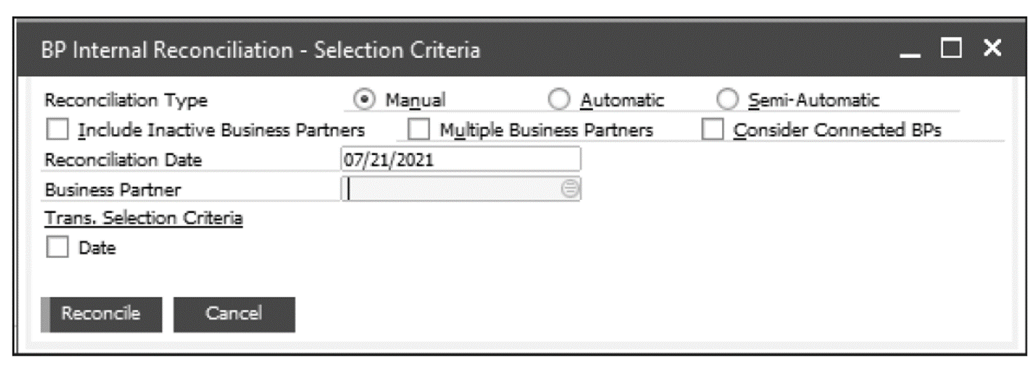 An Overview of Internal Reconciliation in SAP Business One