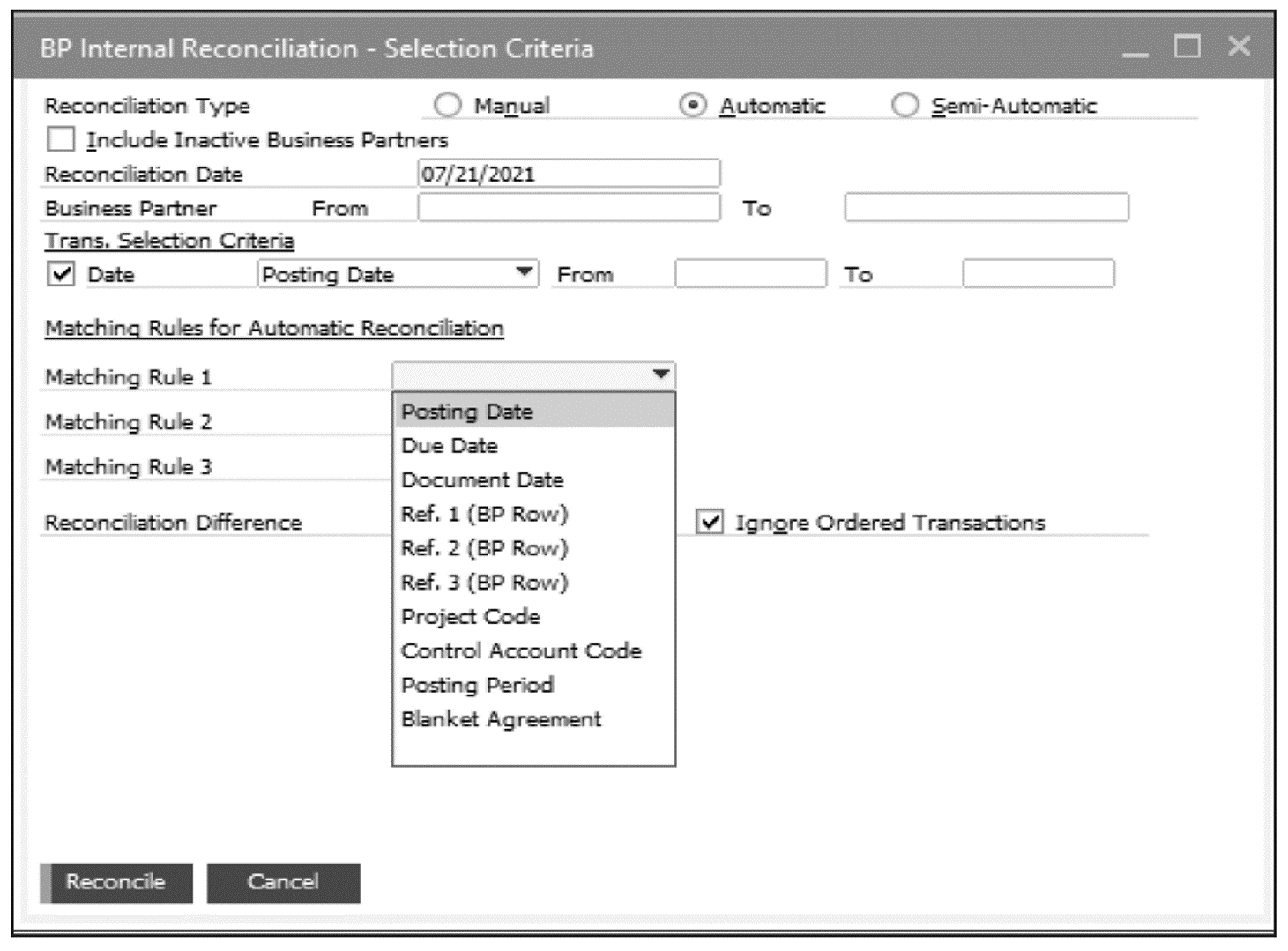 An Overview of Internal Reconciliation in SAP Business One