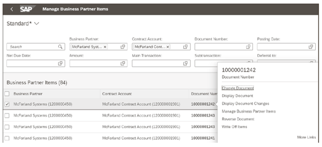 SAP Fiori Apps for Contract Accounting with SAP