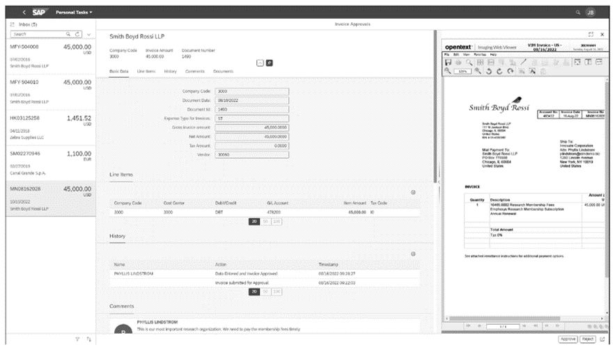 SAP Fiori Applications for Invoice Management with SAP