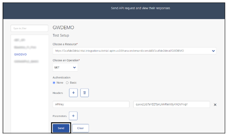 Testing APIs in SAP Integration Suite