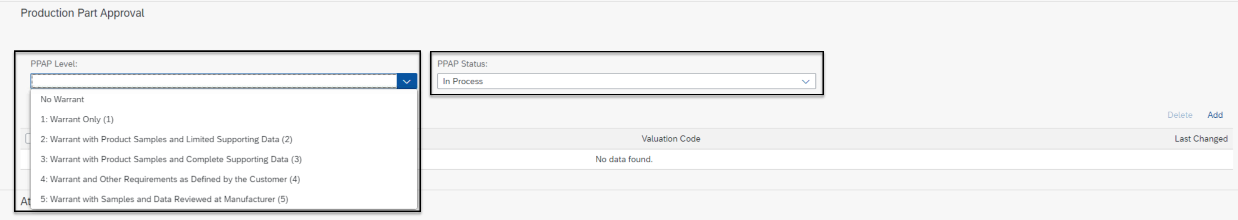 First Article Inspection for Production Part Approval in SAP S/4HANA