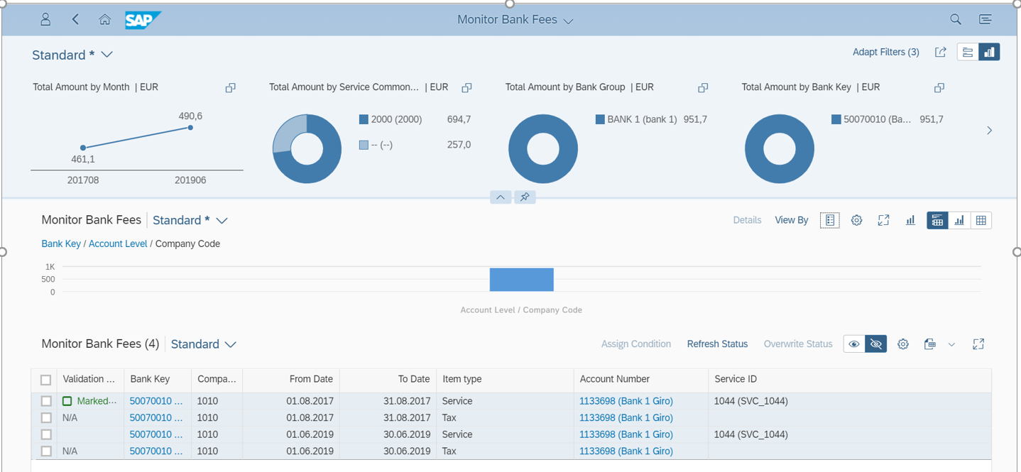 How to Analyze Bank Fees in SAP S/4HANA