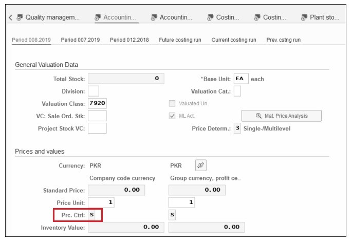Moving Average Price vs. Standard Price in SAP