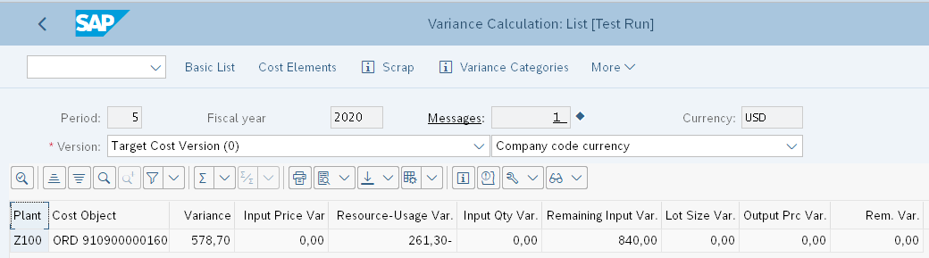 How to Configure Variance Split in SAP S/4HANA