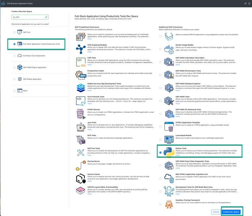 How to Integrate a Python App with SAP Business Application Studio for ...