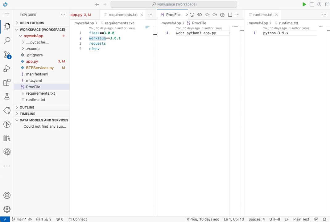 How to Integrate a Python App with SAP Business Application Studio for ...