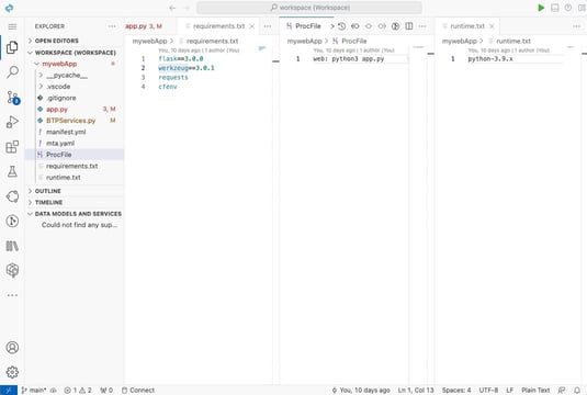 How to Integrate a Python App with SAP Business Application Studio for ...
