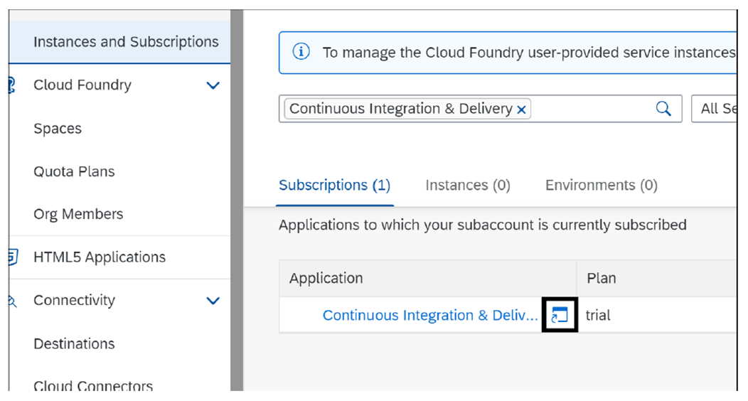 How to Configure CI/CD with SAP Continuous Integration and Delivery Service