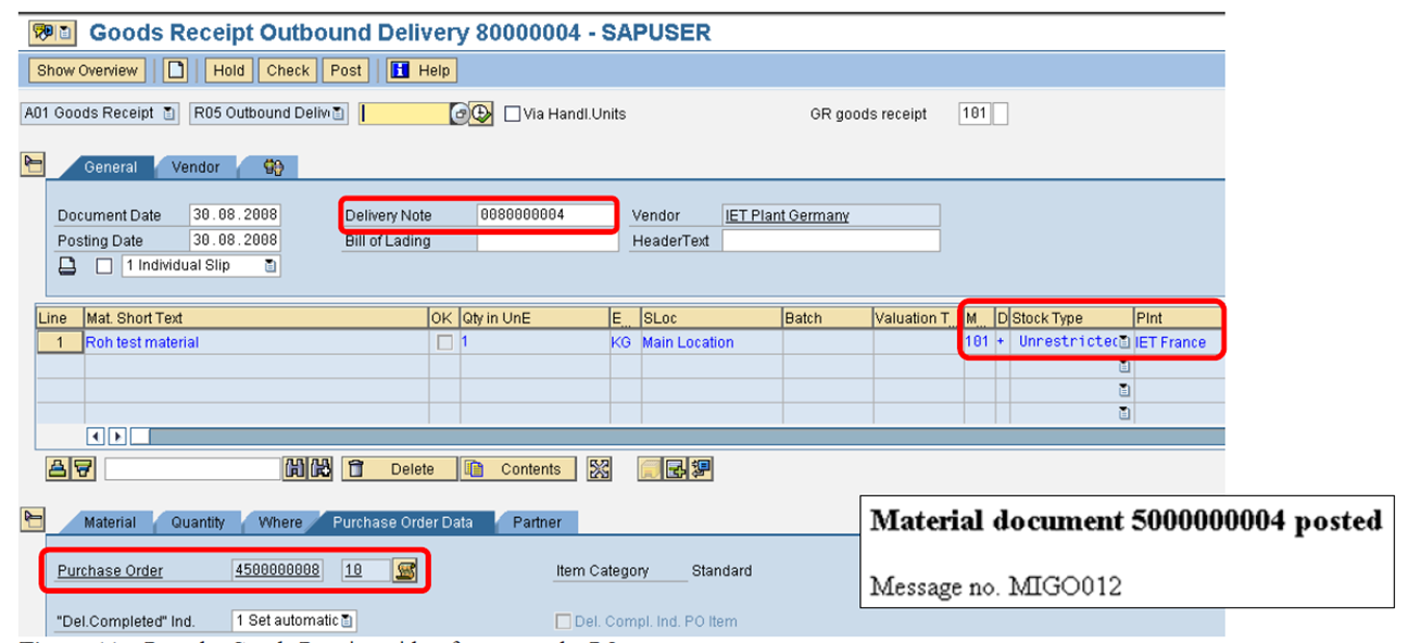 Using a Single SAP System for Intercompany Stock Transport Order Processes