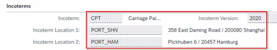 Streamlining Incoterm Management in SAP TM: What's New?