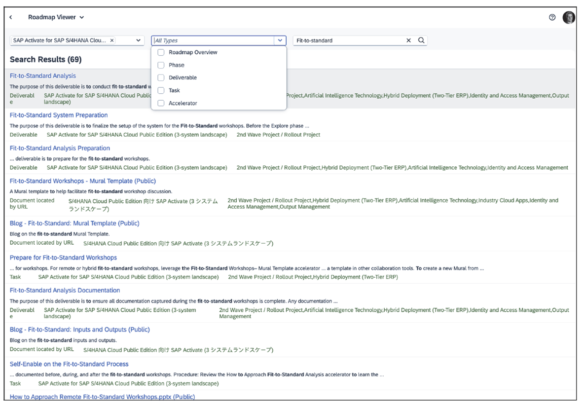 Using the Roadmap Viewer for SAP Activate Projects