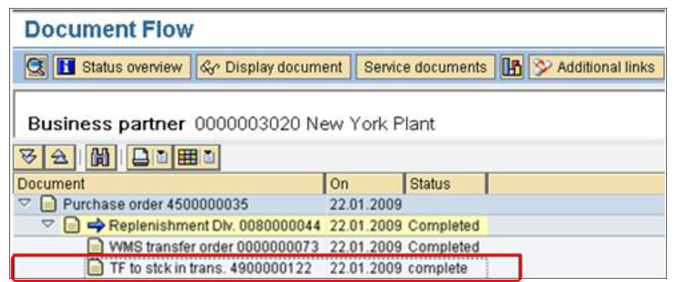 Using a Single SAP System for Stock Transport Order Processes
