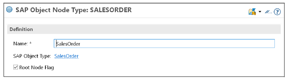 SAP Object Types and Object Node Types