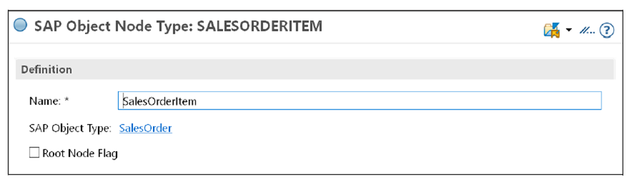 SAP Object Types and Object Node Types