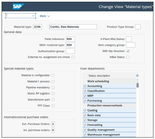 How to Configure a New Material Type in SAP S/4HANA