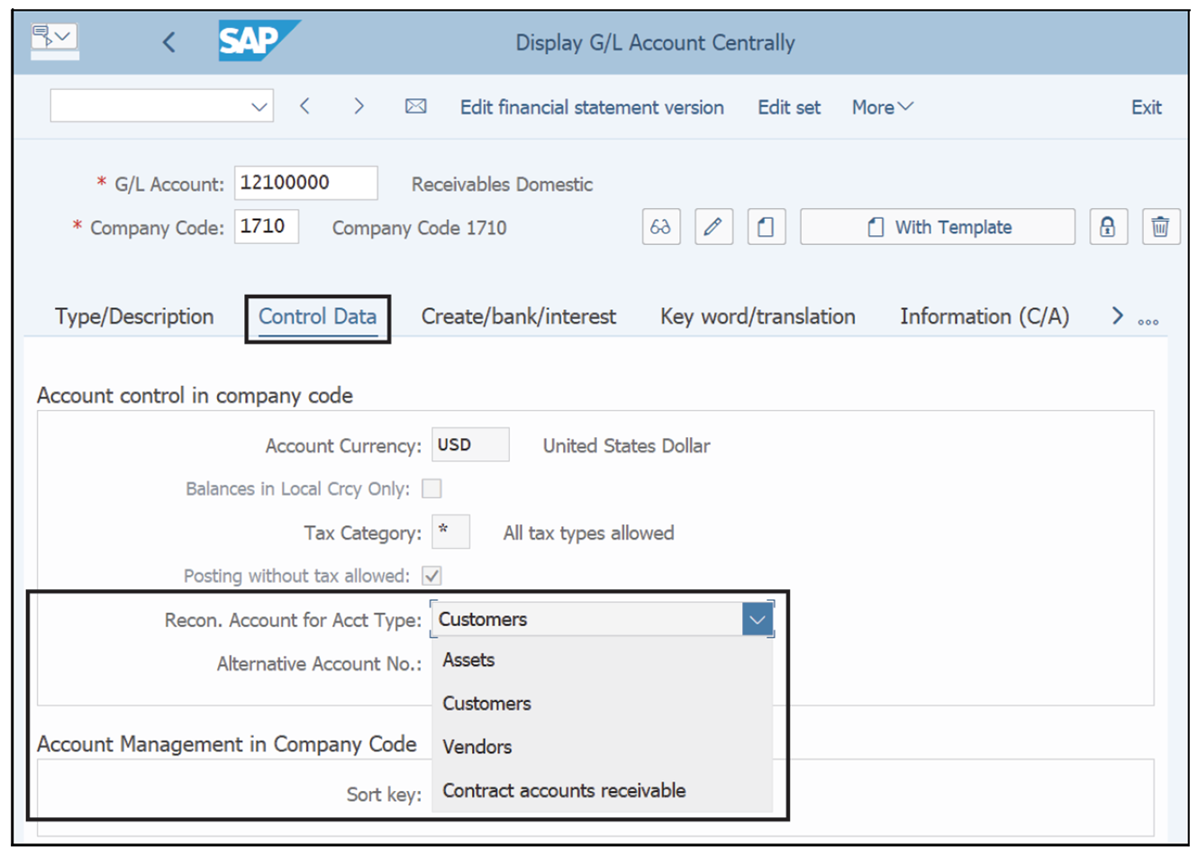Reconciliation Accounts in SAP S/4HANA